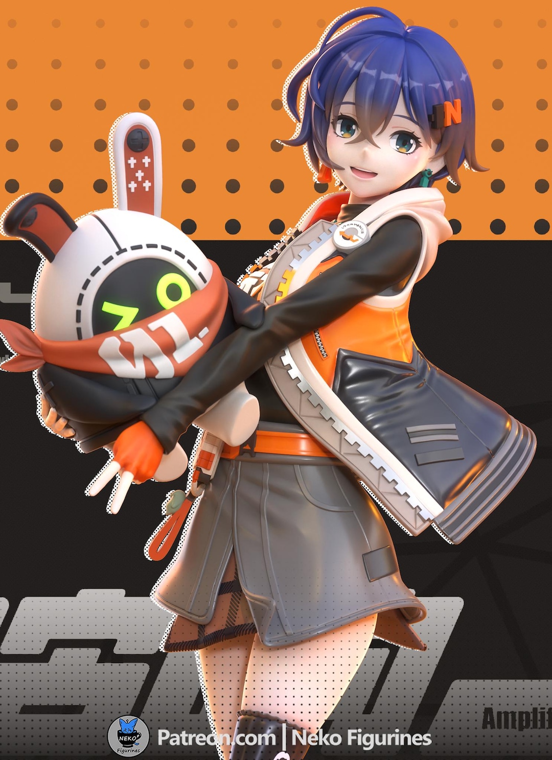 Belle - Zenless Zone Zero - Neko Figurine - ZZZ - UNPAINTED - Etsy