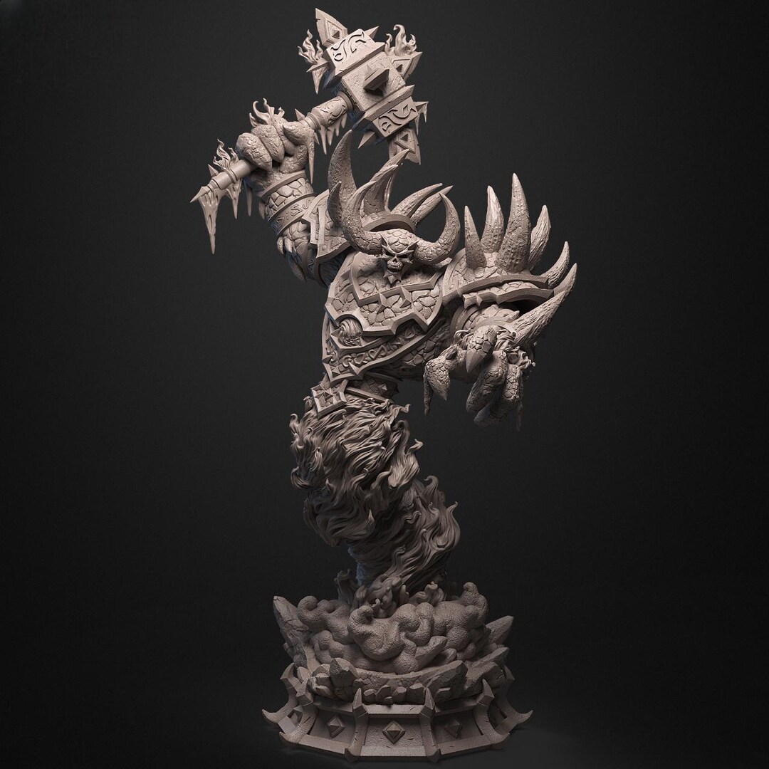 Ragnaros Figure World of Warcraft Unpainted High Quality 14K Resin - Etsy