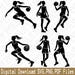 Female Basketball Player. SVG PNG PDF Files. Sport Indoor University ...