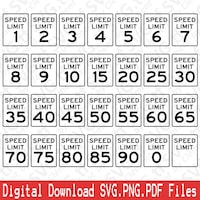Speed Limit SVG, Speed Limit Sign SVG, Custom Speed Limit, Speed Limit ...
