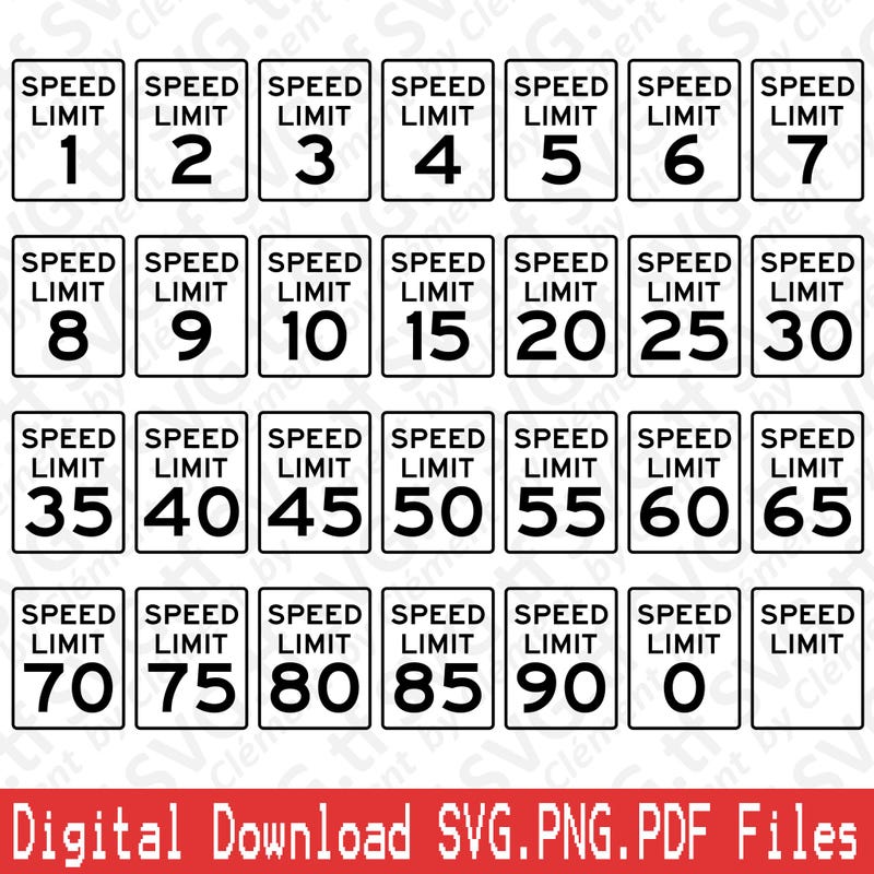 Highway Speed Signs - Etsy