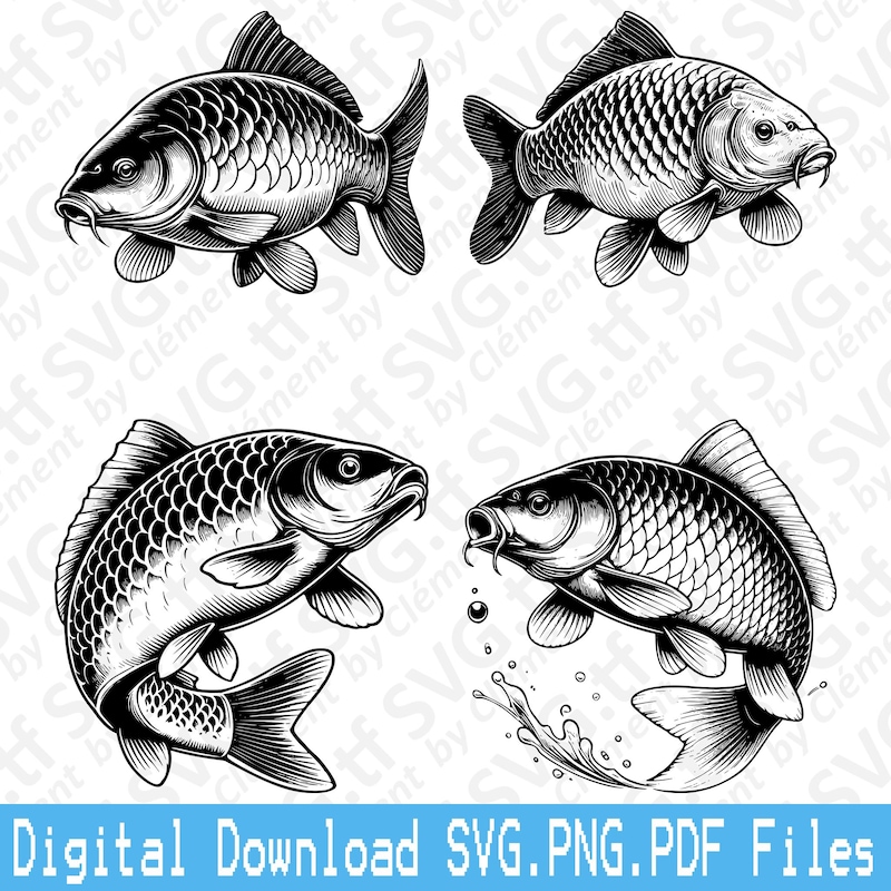 Dxf Fishing Engrave Logo - Etsy