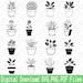 Plant Pot. SVG PNG PDF Files. Flower Planter Nature Succulent Simple ...