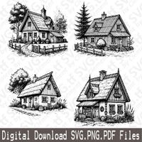 Cottage SVG What Happens at the Cottage Stays at the Cottage Clipart ...