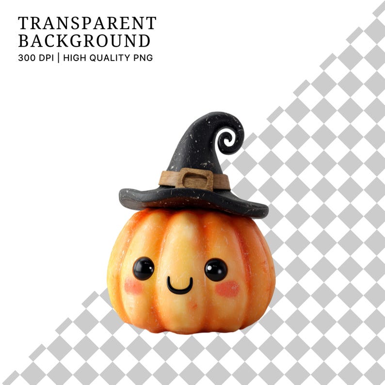 Kawaii Halloween Clipart, Cute Spooky PNG, Adorable Ghost Illustration ...