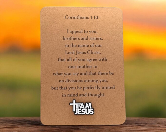 Team Jesus - Jesus Christ - God - Faith - Bible Verse - God Pin Brooch ...