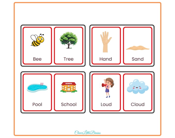 Rhyming Words, Rhyming Words Activity, Which Rhyming Word Doesn't ...