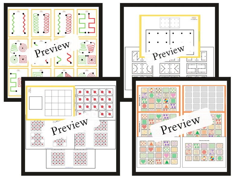 Brain Games & Logical Puzzles Bundle SET-1 | 25 Templates Set | Hand ...