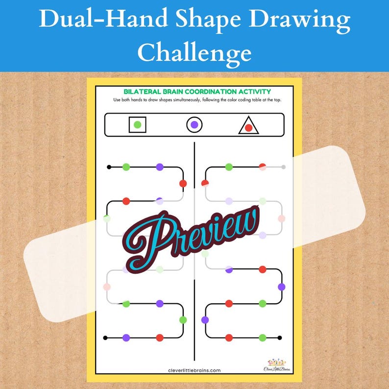 Dual-hand Shape Drawing – Enhance Bilateral Coordination & Focus ...