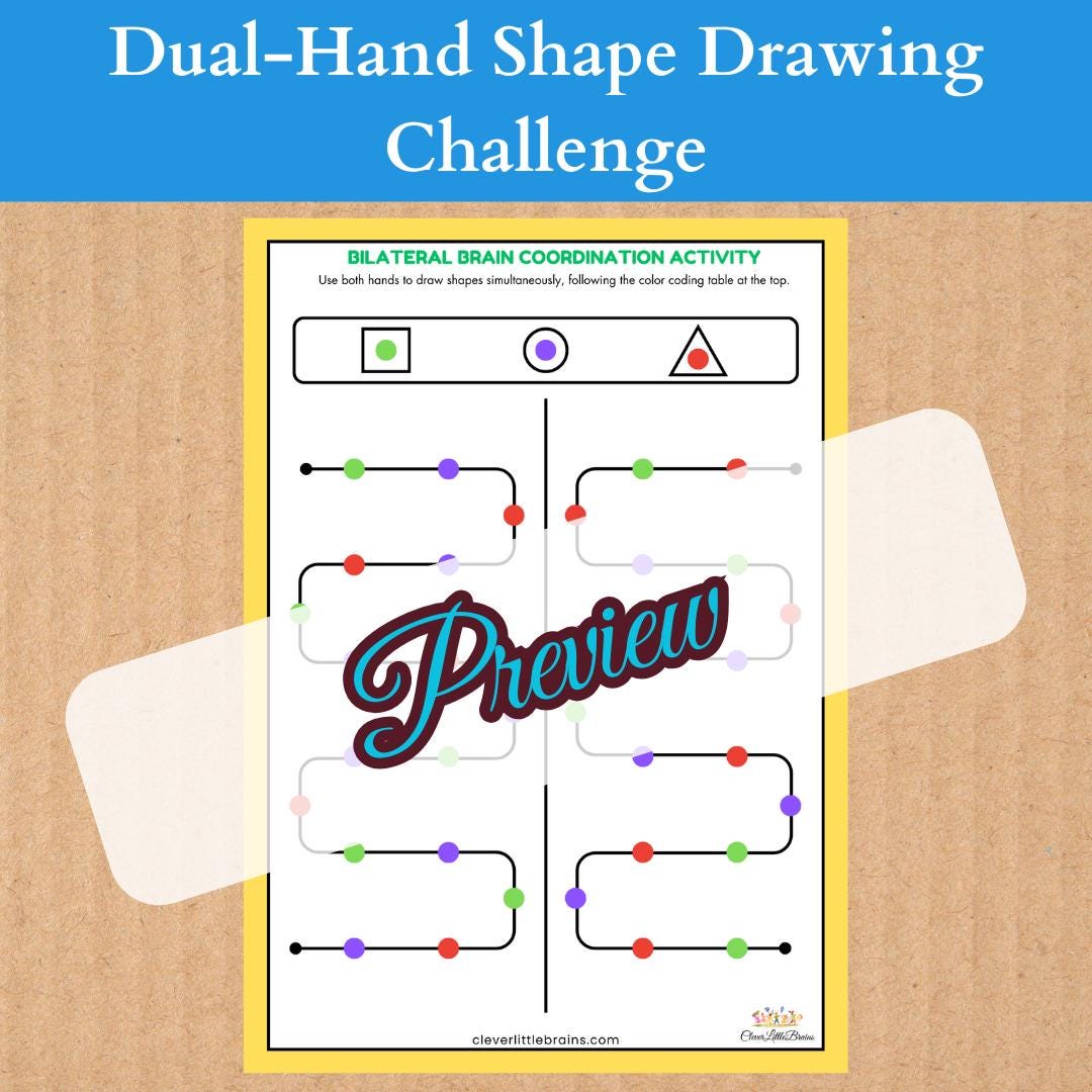 Dual-hand Shape Drawing – Enhance Bilateral Coordination & Focus ...