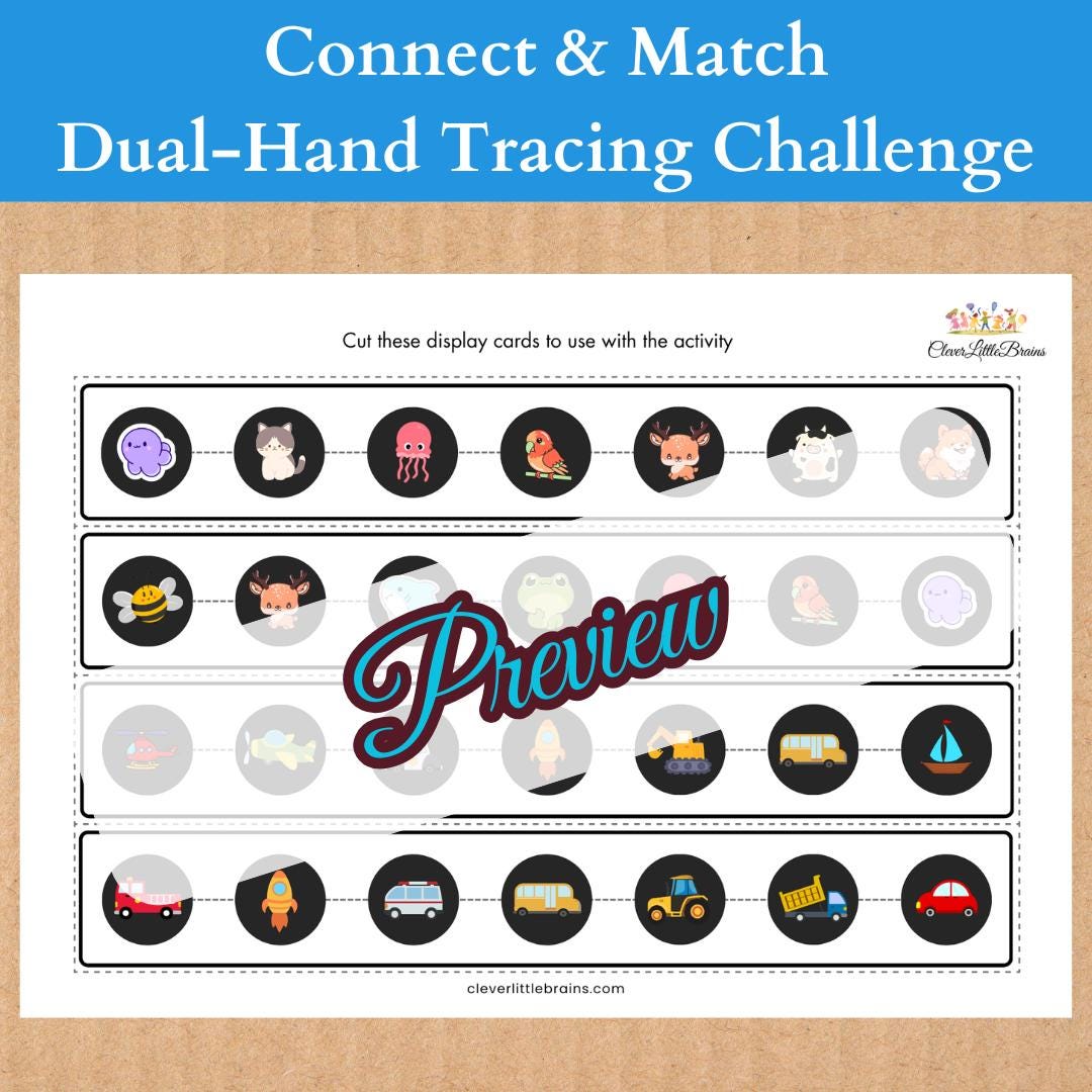 Connect & Match - Dual-hand Tracing Challenge | Improve Bilateral ...