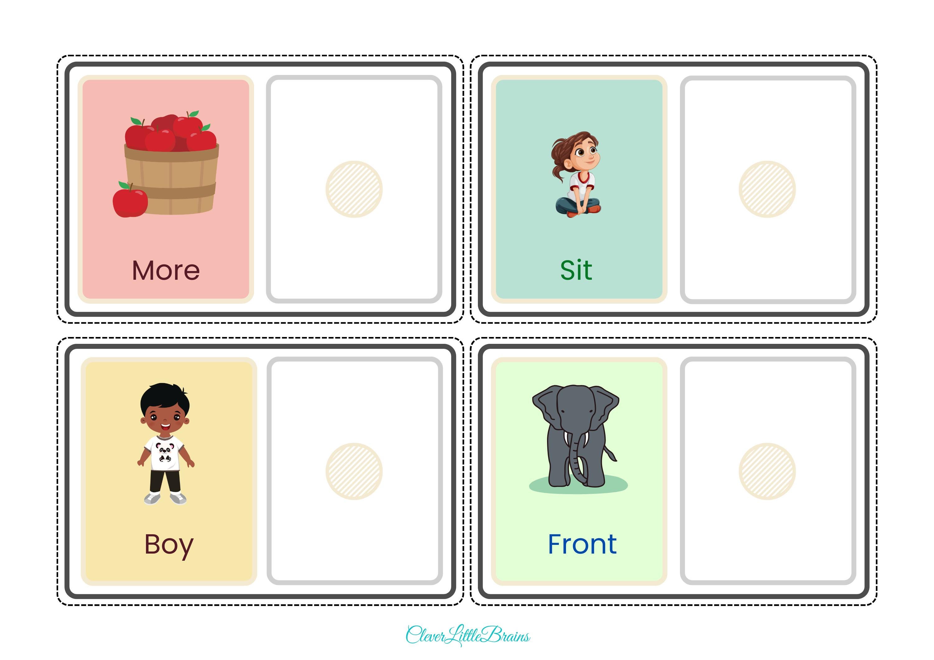 Opposites for Kids With Names & Pictures | Opposites Flashcards for ...