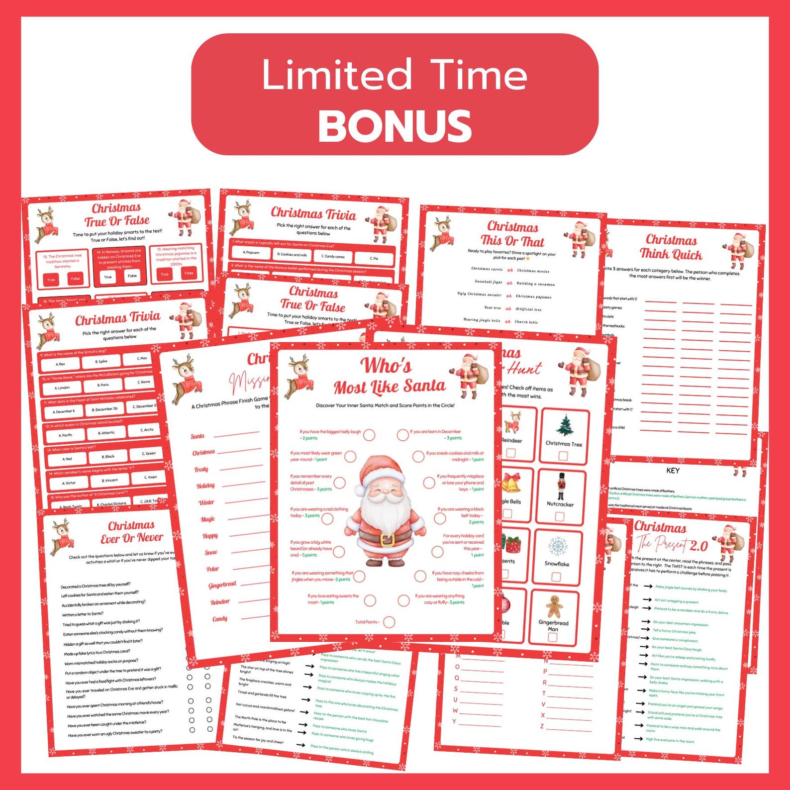 The Ultimate Christmas Mega Activities Bundle for Kids | 100+ Pages ...