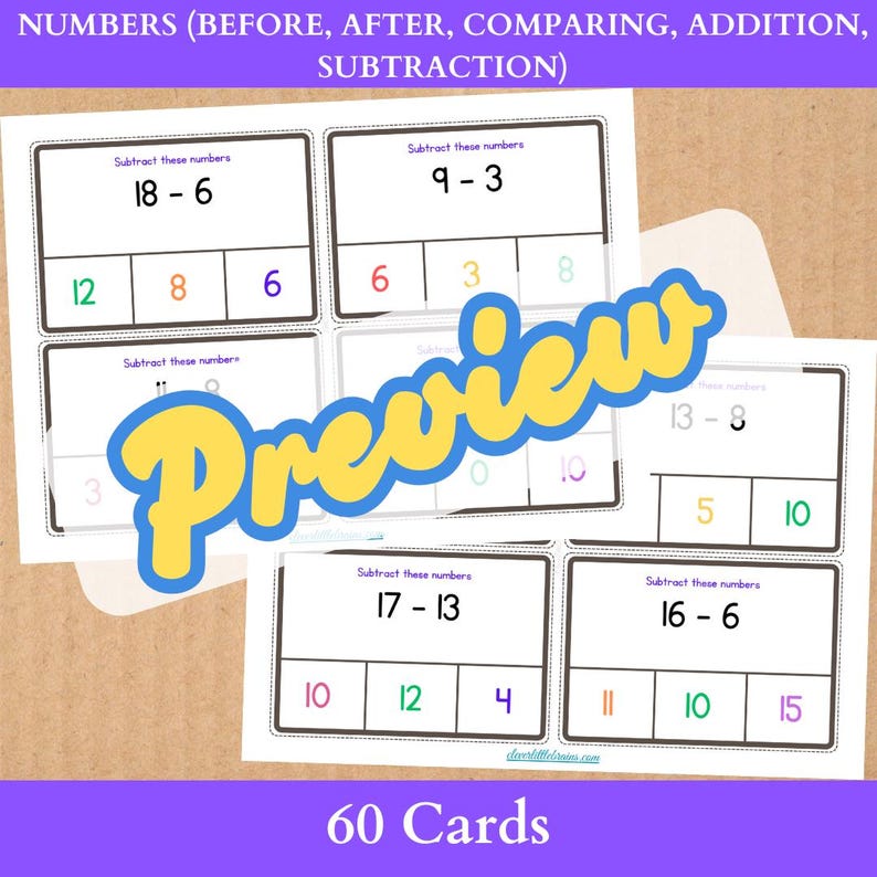 Numbers Activity Clip Cards | Number Sequencing | Addition ...