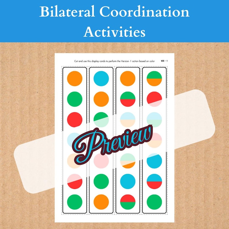 Bilateral Brain Coordination Activity – Improve Focus & Hand-eye ...