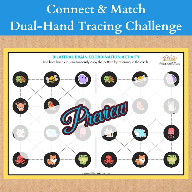 Connect & Match - Dual-hand Tracing Challenge | Improve Bilateral ...