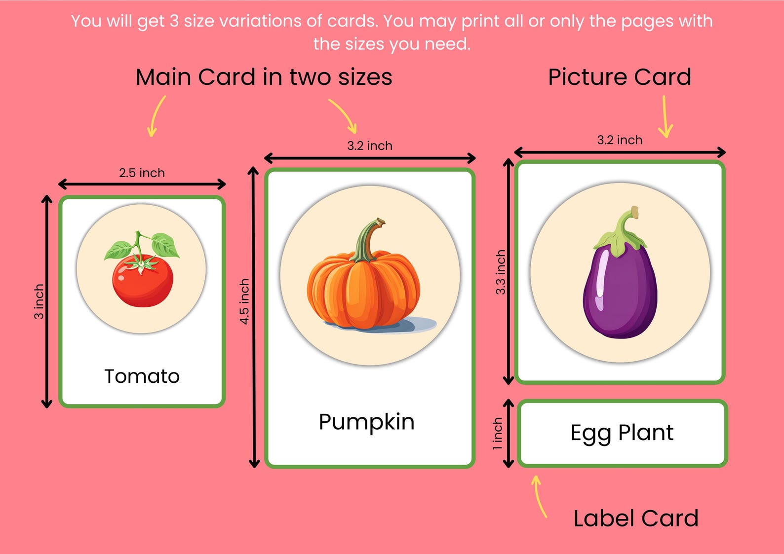 Vegetables Names Flashcards | Vegetables Names for Kids With Pictures ...