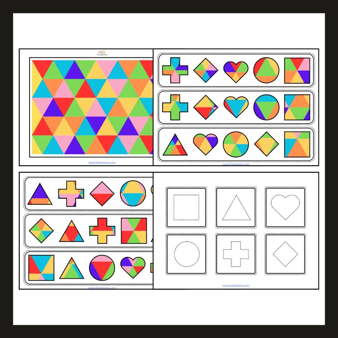Color and Shape Matching Activity for Kids | Fun Cognitive Development ...