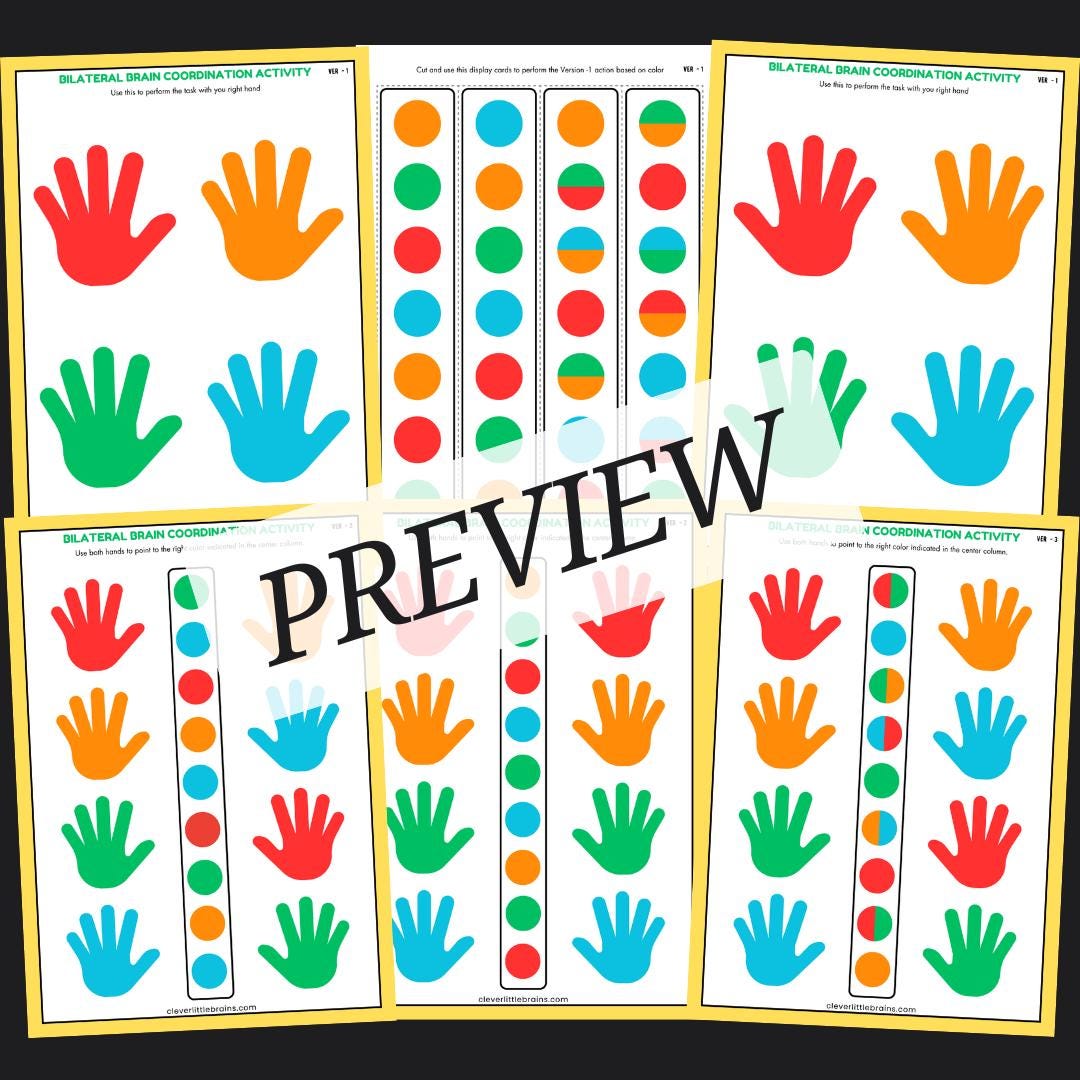 Bilateral Brain Coordination Activity – Improve Focus & Hand-eye ...