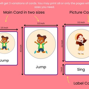 Action Verbs Flashcards | Montessori 3-part Nomenclature Action Verbs ...
