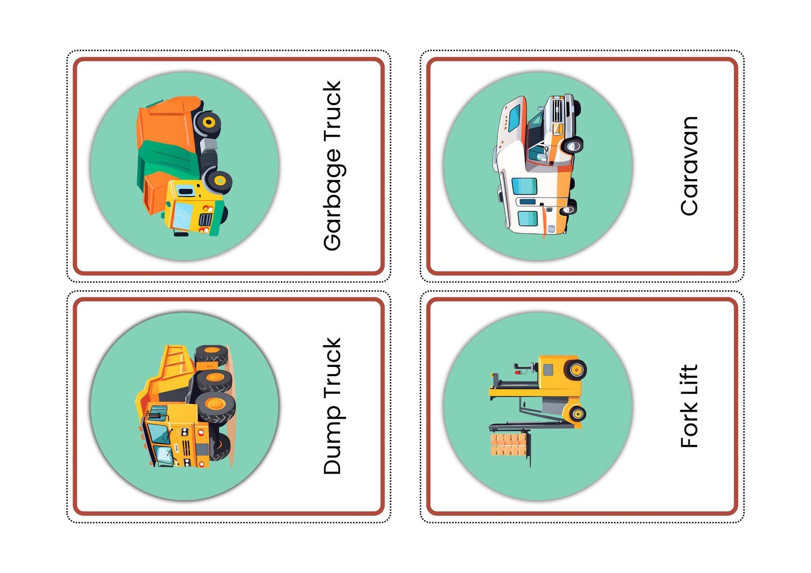 Road Transport Flashcards for Kids | Road Transport Names and Pictures ...