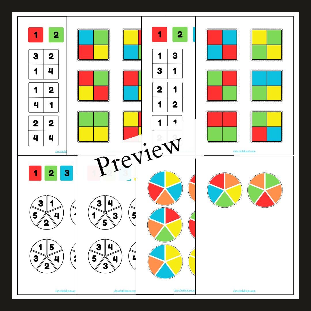 Color & Number Matching Activity for Kids | Improve Focus and Logical ...