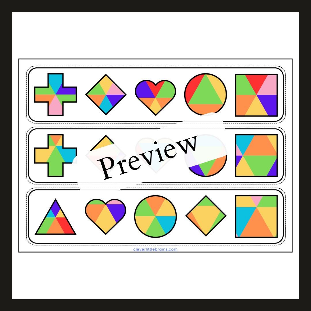 Color and Shape Matching Activity for Kids | Fun Cognitive Development ...