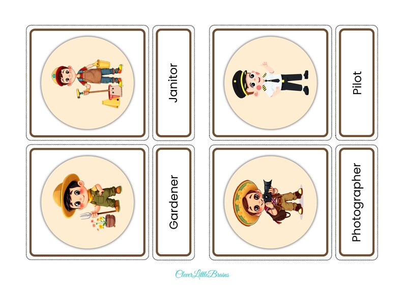 32 Profession Names Flashcards for Kids | Occupation Flashcards ...
