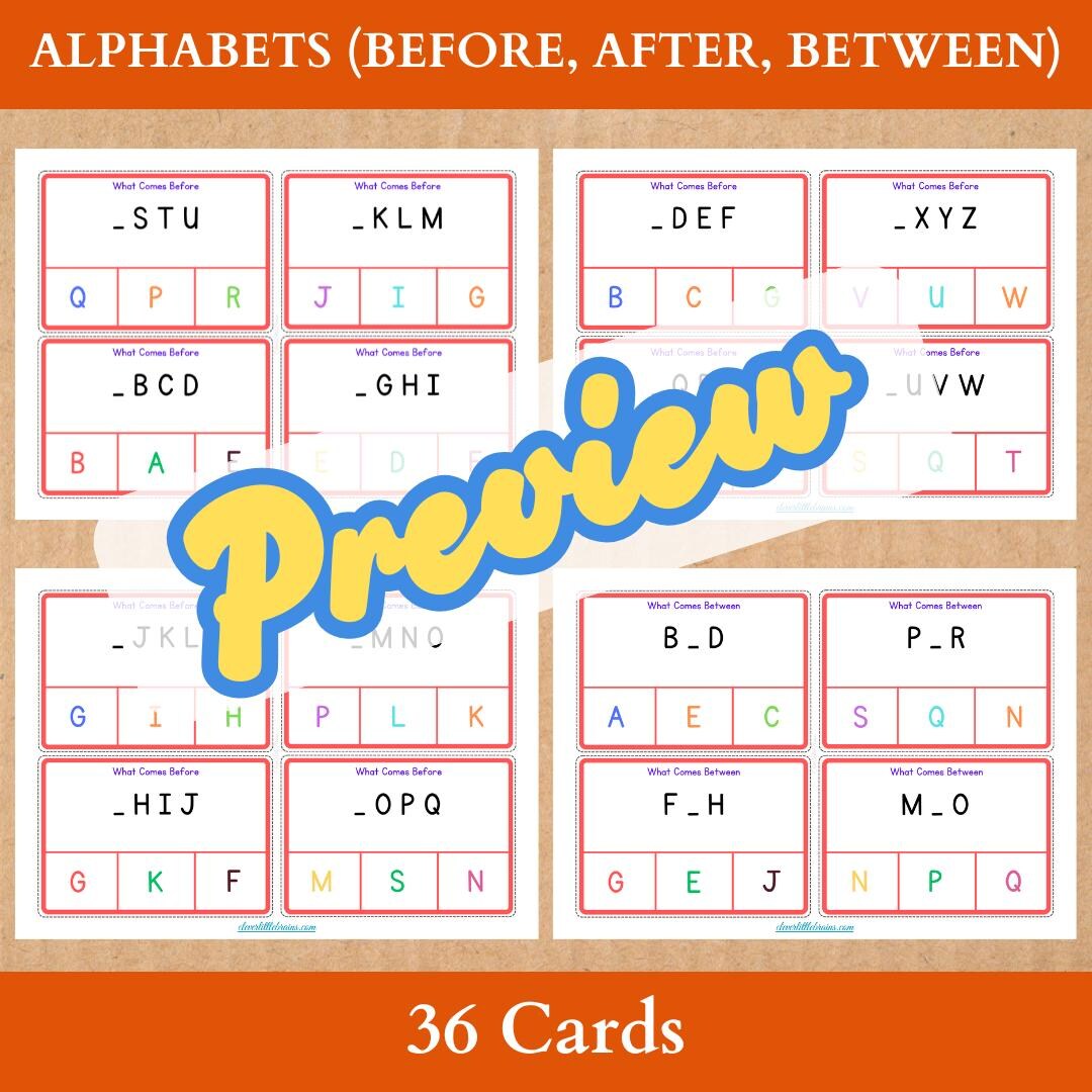 Alphabet Sequencing Clip Cards | Missing Letters | Alphabets for Kids ...