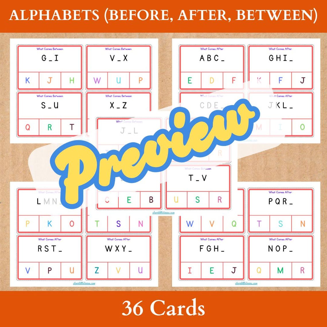 Alphabet Sequencing Clip Cards | Missing Letters | Alphabets for Kids ...