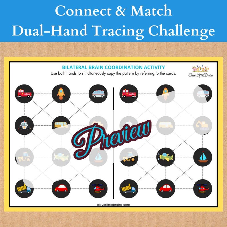 Connect & Match - Dual-hand Tracing Challenge | Improve Bilateral ...