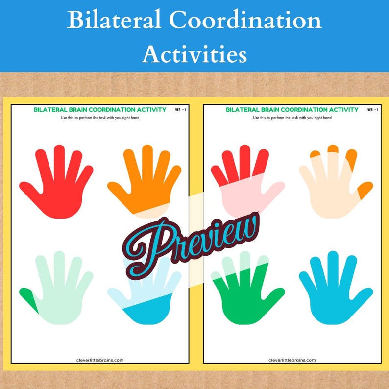 Bilateral Brain Coordination Activity – Improve Focus & Hand-eye ...