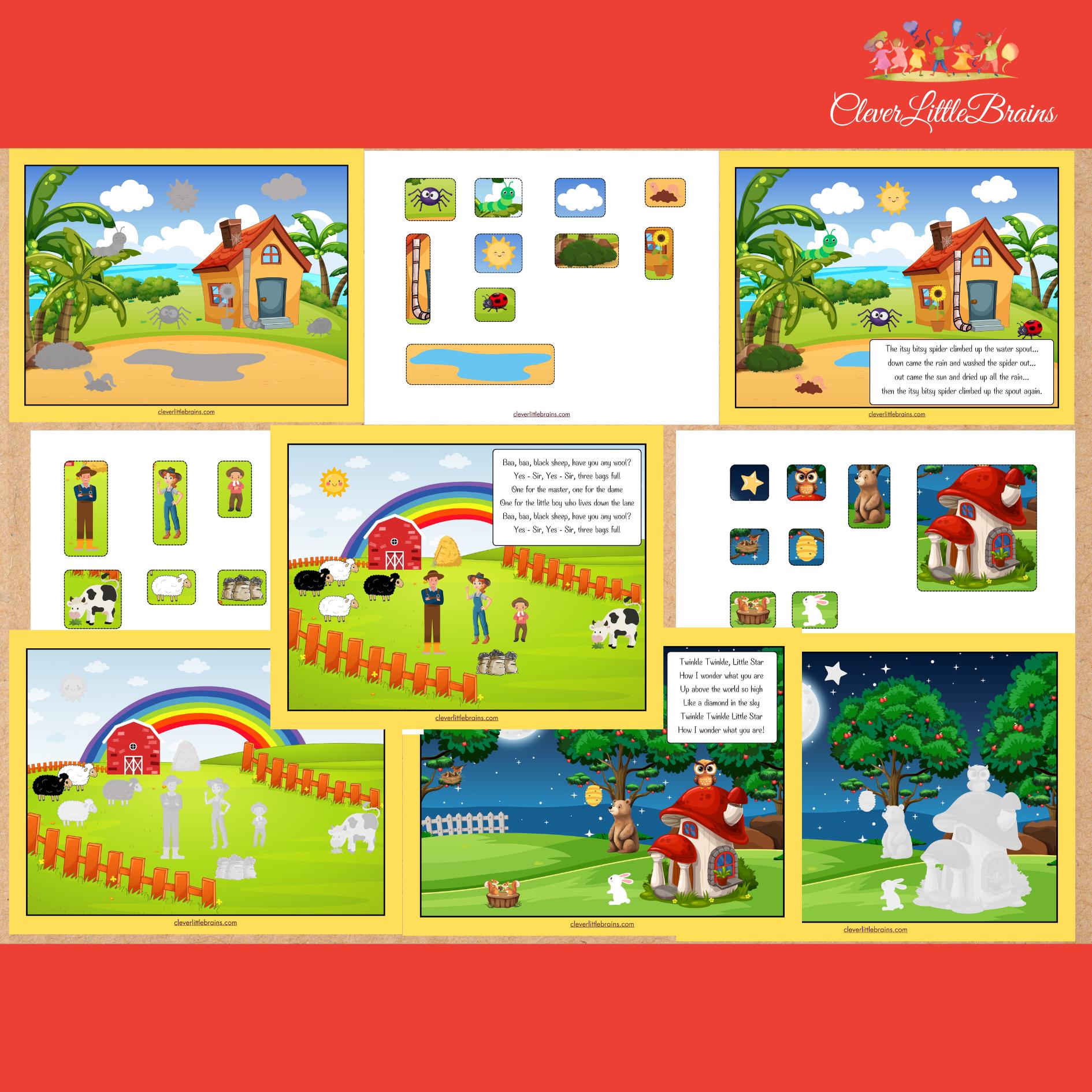 Printable Rhymes Activity | Fun and Interactive Way to Learn Rhymes ...