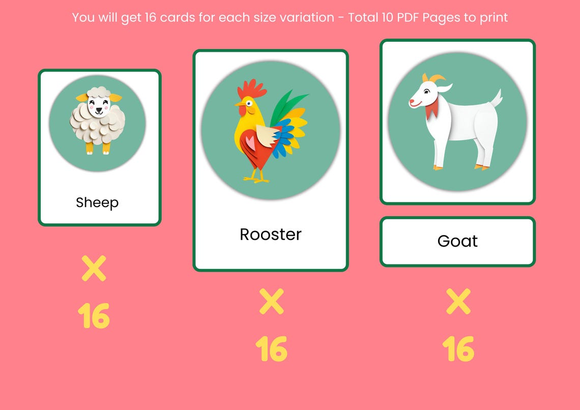 Domestic Animals Flashcards for Kids | Domestic & Farm Animals ...
