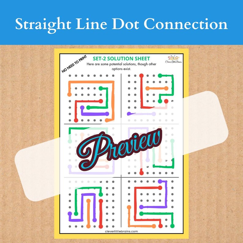 Straight Line Dot Connection | Boost Logic & Planning Skills | Problem ...