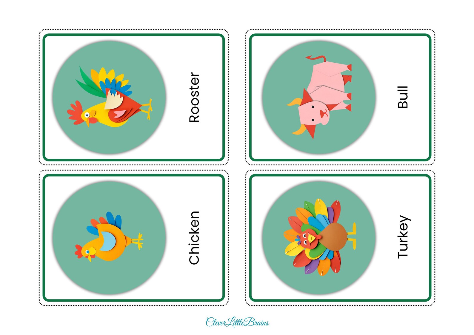 Domestic Animals Flashcards for Kids | Domestic & Farm Animals ...