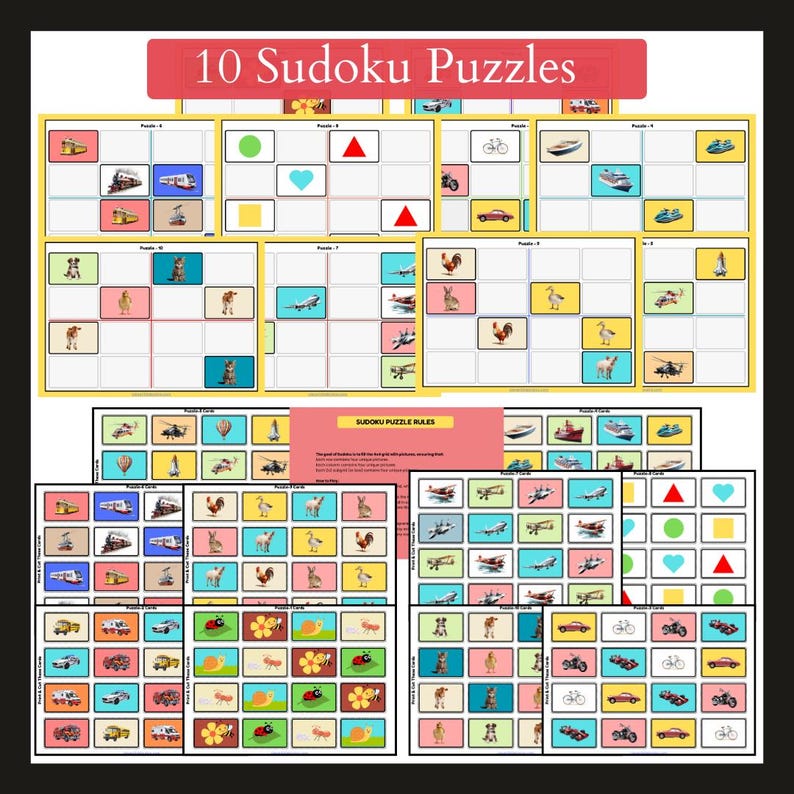 SUDOKU Puzzles for Kids | Boosts Focus and Concentration | Strengthens ...