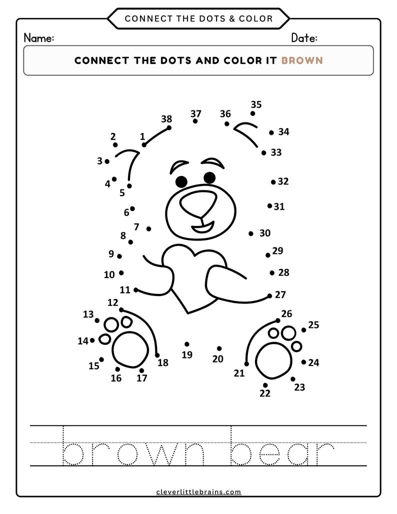 Learning Colors Worksheet Bundle for Preschool Kids – 50 Printable ...