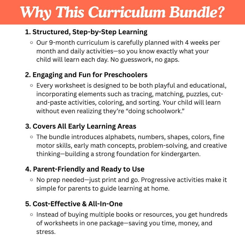 Preschool Curriculum Mega Bundle: Full Year (day-by-day) Learning Plan ...