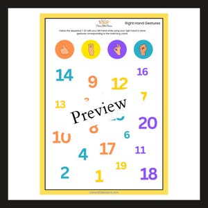 Number Sequencing & Hand Gesture Activity | Bilateral Coordination ...