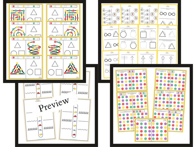 Brain Games & Logical Puzzles Bundle SET-1 | 25 Templates Set | Hand ...