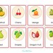 Fruits Flashcards With Names & Pictures - Fruits Names for Kids - Etsy