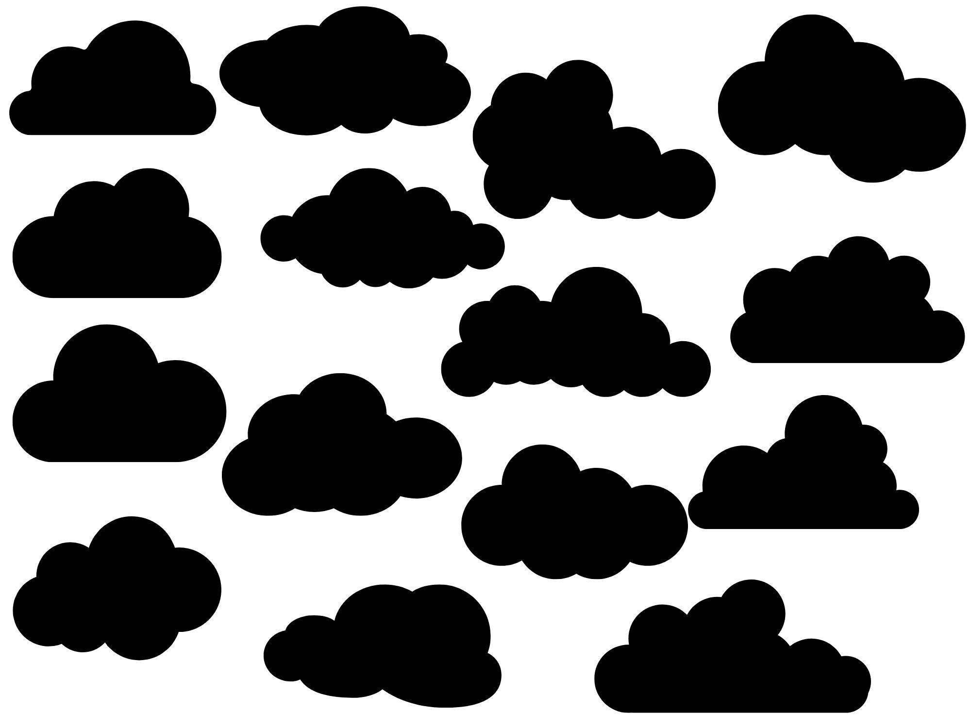 Cloud Svg File/ Cloud Clipart/ Cloud Vector/ Cloud Bundle Svg/ Cloud ...