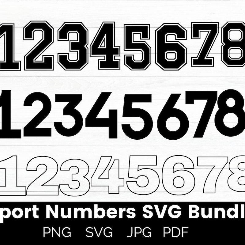 Bold Numbers - Etsy
