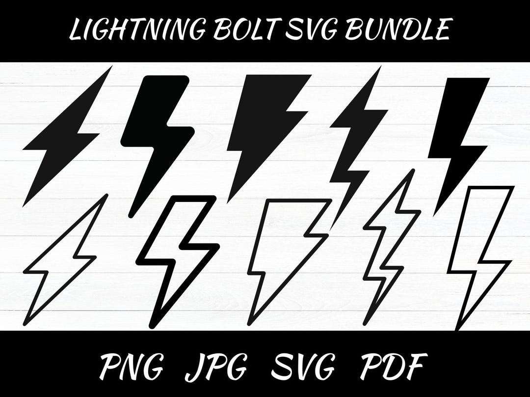 Lightning Bolt Svg - Lightning Svg Bundle, Lightning Bolt Svg, Flash ...