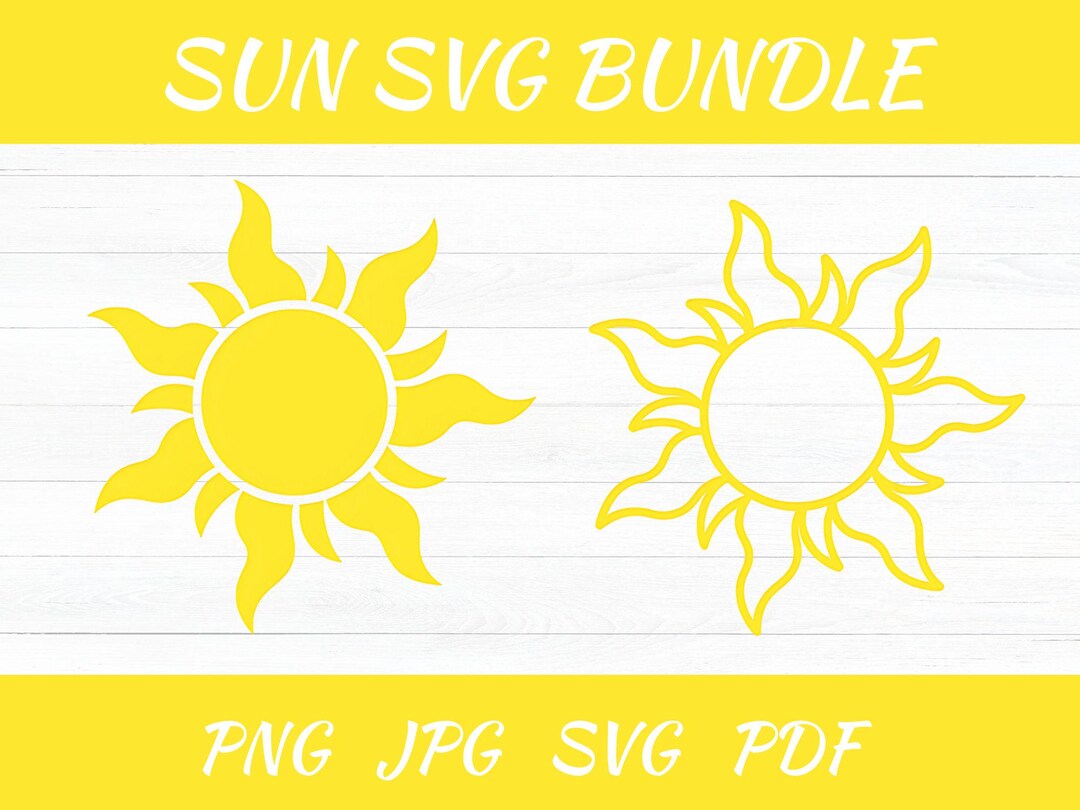 Sun SVG Cut File: Sunshine Clipart, Summer Design (digital Download) - Etsy