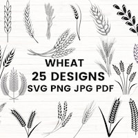 Decorative Round Border Wheat Design Template Cut or Print, Vector ...