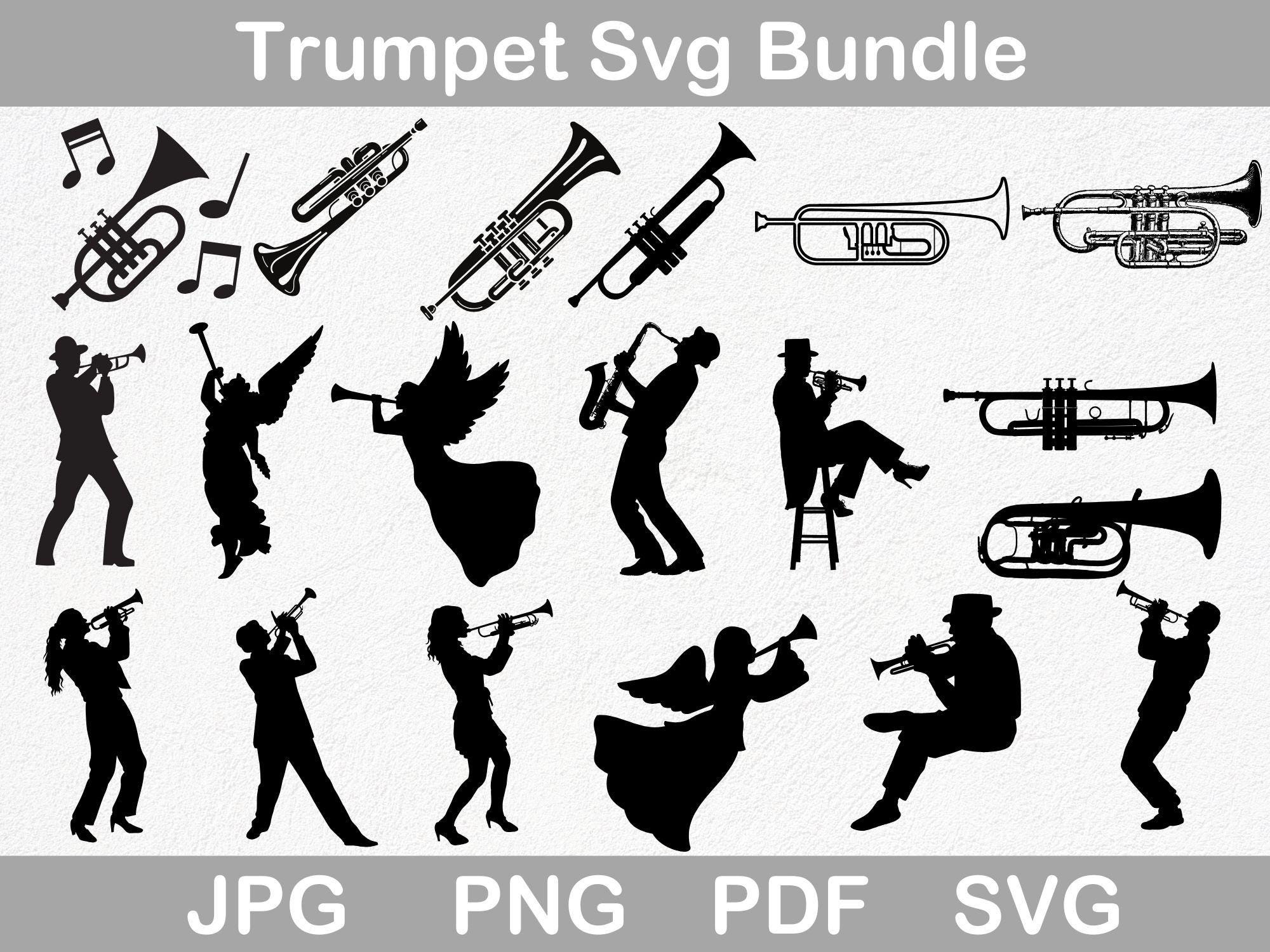 Trumpet Bundle Svg - Trumpet Png Bundle - Trumpet Svg Bundle - Music ...