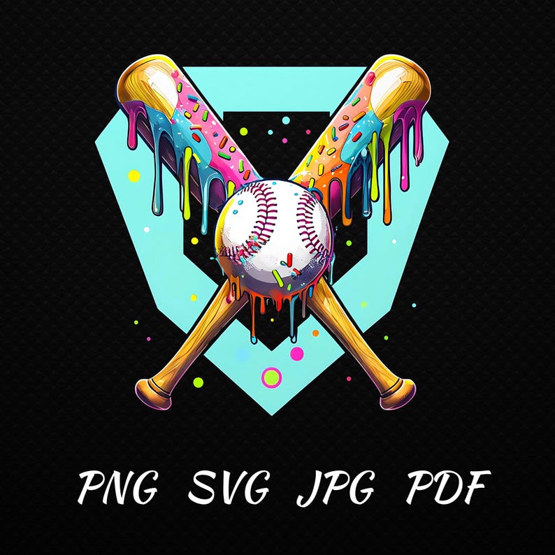 Baseball Drip PNG SVG: Game Day Team Colors (digital Download) - Etsy