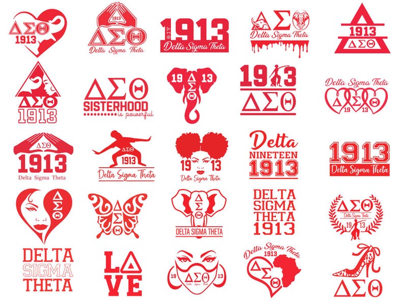 Delta Sigma Theta SVG: DST 1913 Hand Sign Clipart - Etsy